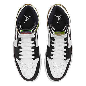 Jordan Mens Air 1 Mid SE DM7802 100 Heat Reactive - Size 9 White/Black