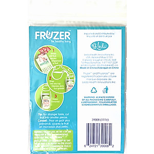 FRUZER Mini Disposable Fruit Infuser Bags (5 PK, each 8 Bags) Total 40 Bags - Refreshing & Beneficial - CLEAR & BPA-FREE