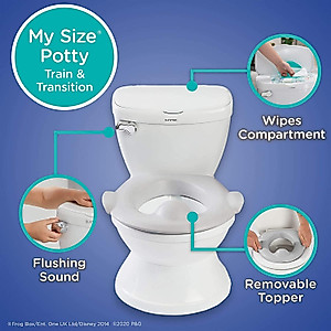 Potty Training Seat Starter Kit—My Size Potty Lights & Songs Transitions and Pampers Easy Ups 5T-6T Potty Training Underwear for Boys and Girls, Size 7, 84 Count (Packaging May Vary)