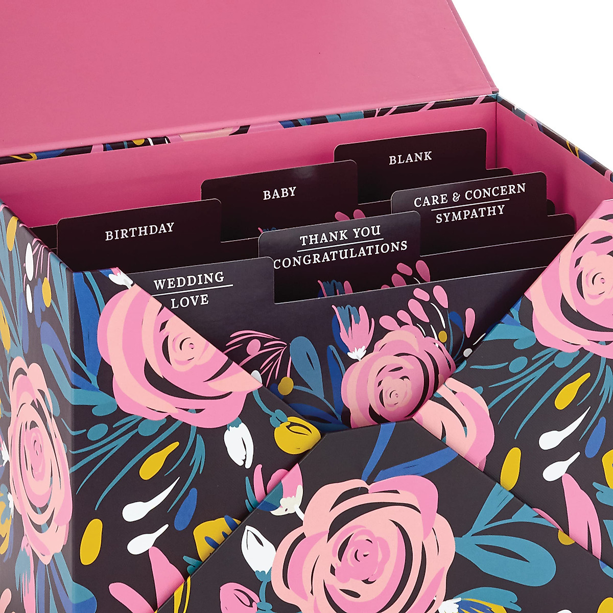 Hallmark Pack of 24 Handmade Assorted Boxed Greeting Cards, Modern Floral—Birthday, Baby Shower, Wedding, Sympathy, Thinking of You, Thank You Cards