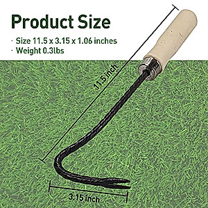KROPEH Hand Weeding Weeder Tools Garden - with Ergonomic Handle - Dandelion Puller, Weed Removal, Pulling, Picker Tool for Gardening, Lawn, Farmland
