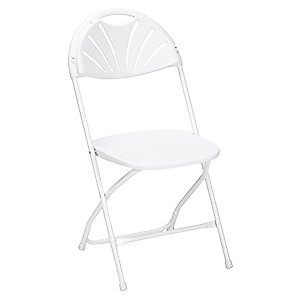 Cosco Folding Chair, 8 Pack, White
