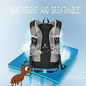LOCALLION Hiking Daypack, Waterproof Hiking Backpack, 20/25L Cycling Biking Backpacks, Commuter Daypacks for Skiing Camping