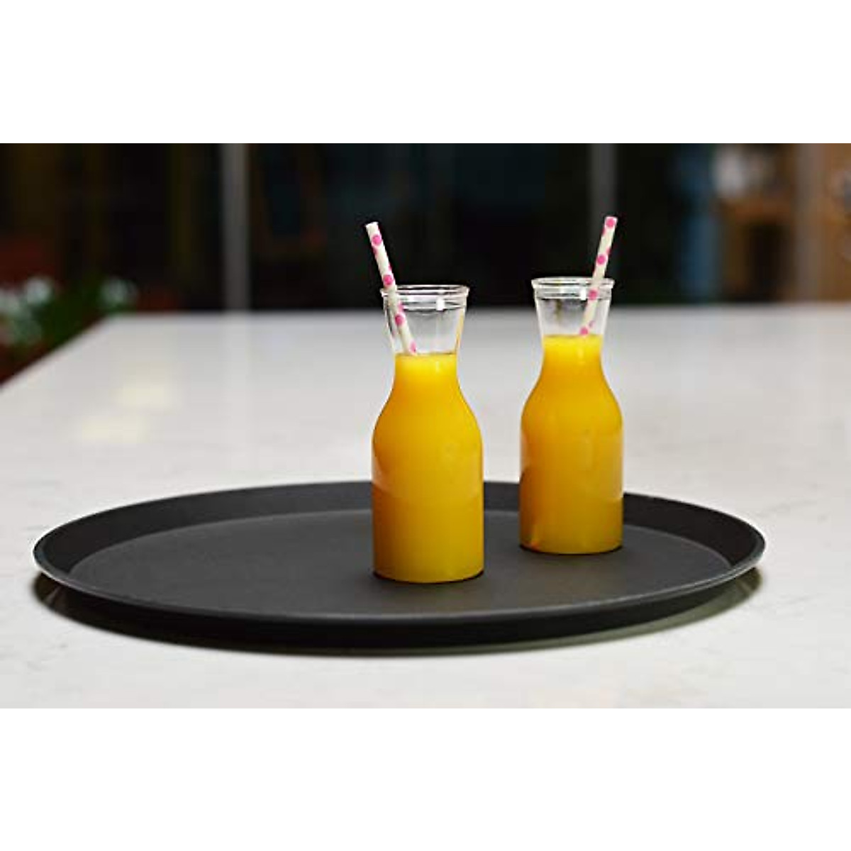 Cambro (1400CT110) 14" Round Fiberglass Bar Tray - Camtread® [Case of 12]