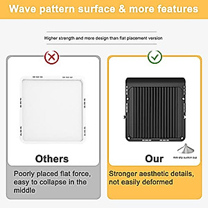 uapryti Shoe Rack Organizer - Free Standing Shoe Racks for Closets Entryway,Free Combination Shoe Storage (White+Black, 6-Tier)