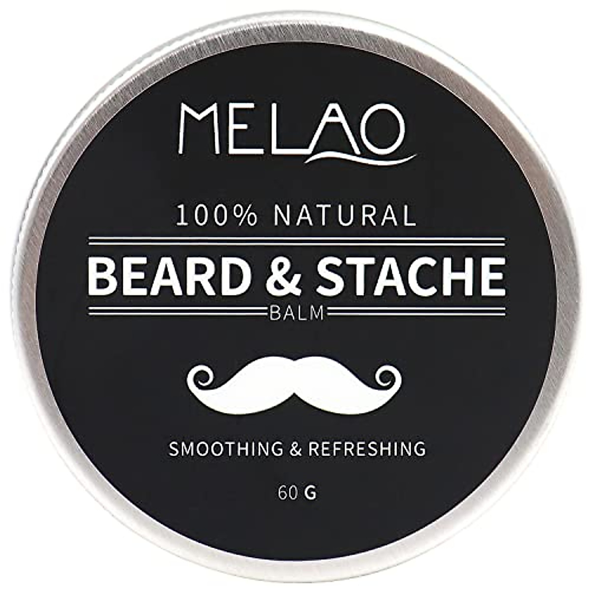 MELAO Beard Balm Softener Cream Mustache Wax & Mustache Conditioner Softener & Leave In Moisturizer Wax,Natural Beard Oil Butter for Beard Mustache Grooming and Styling