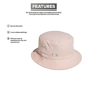 adidas Women's Essentials II Bucket, Vapour Pink/White, One Size