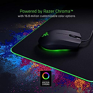 Razer Goliathus Extended Chroma Gaming Mousepad, Classic Black & Naga Trinity Gaming Mouse: 16,000 DPI Optical Sensor - Chroma RGB Lighting - Interchangeable Side Plate