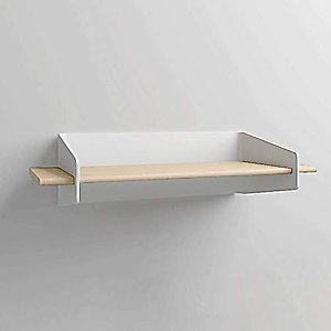 LLRYN Wall-Mounted Solid Wood Practical Storage Storage Box Bathroom Kitchen Living Room Frame, Modern and Simple, Three Colors, Two Sizes (Color : White, Size : 29.5 * 10cm)