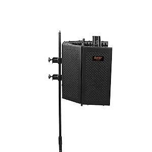 Yeegfeyzz Blue Blackout Spark SL XLR Condenser Microphone with Auray RF-5P-B Reflection Filter and RFMS-580 Reflection Filter Tripod Mic Stand
