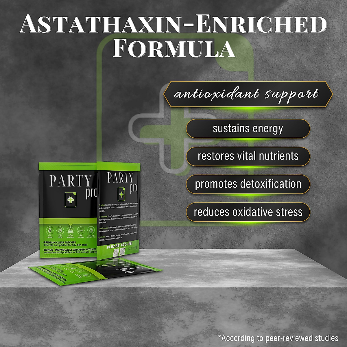 HANGOVER HACK Party Pro Party Flush Patch - Clear, Individual Party Smart Patches. Celebrate with Our Trusted Patch