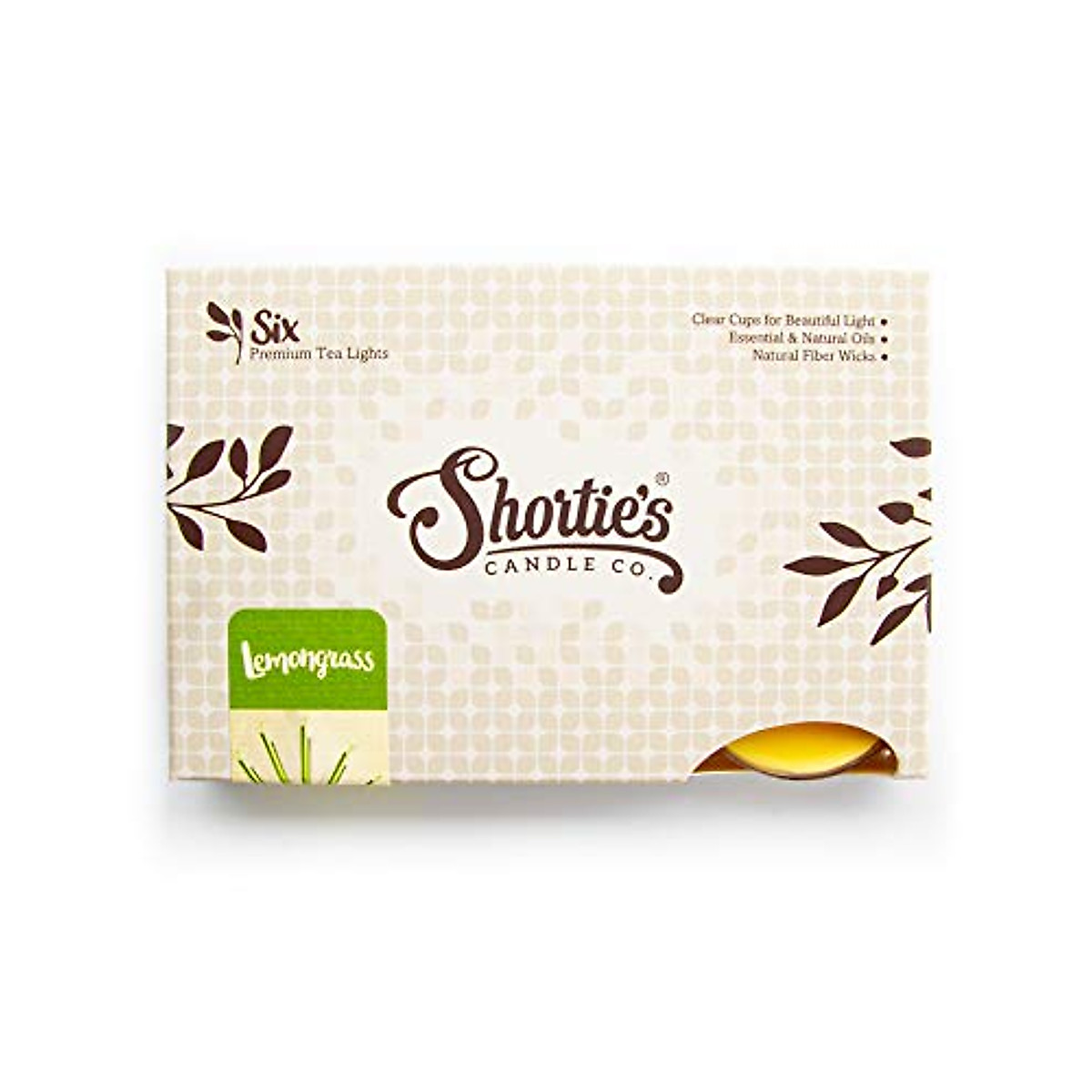 Lemongrass Premium Tealight Candles Bulk Pack - 24 Yellow Highly Scented Tea Lights - Beautiful Candlelight - Made in The USA - Fresh & Clean Collection