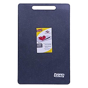 Glad Extra Large Kitchen Cutting Chopping Board | Dishwasher Safe | Non Porous, Easy to Clean, Gentle on Knives | 16.25" x 10.25", Color Will Vary