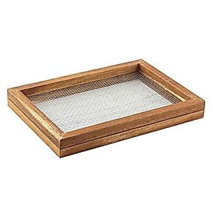 Tablecraft 11088 Herb Drying Rack, Natural, 13.75-inch Length, Acacia Wood