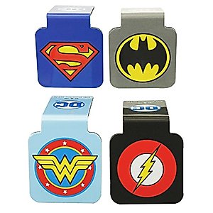Ata-Boy Justice League Bookmark, Logo Magnetic Bookmarks (4 Set) DC Comics Gifts & Merchandise…