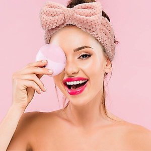 DOOBO 3 Pack Spa Headbands Microfiber Bowtie Headbands for Women for Washing Face, White, Gray, Pink