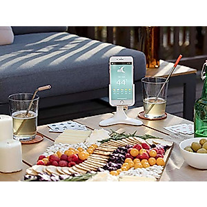 WeatherTech DeskFone XL in White Universal Desktop Cell Phone Holder - White Plastic Knobs