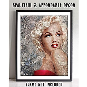Abstract Marilyn Monroe"Who Me?" Wall Art Print- 10 x 8" Beautiful Print Art-Ready to Frame. Marilyn's Classic Beauty Pose. Modern Home Decor-Office Décor. Great Gift for Marilyn Monroe Collections.