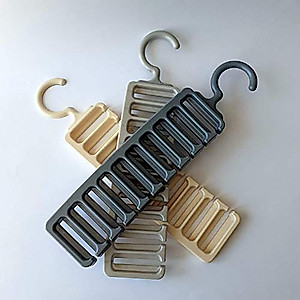 Webstar Belt Hanger Organizer - 10 Racks Men Women Belt Holder Storage for Closet (Dark Grey, 1)