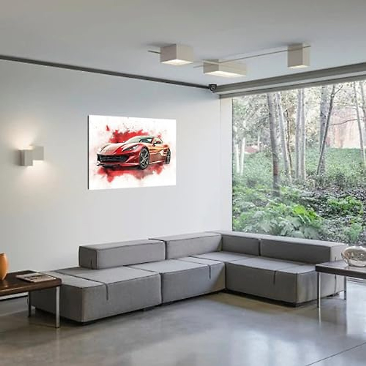 Car Poster Ferrari F40 Supercar Posters Racing Car Canvas Wall Art For Boy's Bedroom SuperCar Wall Decor Frame-style 18x12inch(45x30cm)