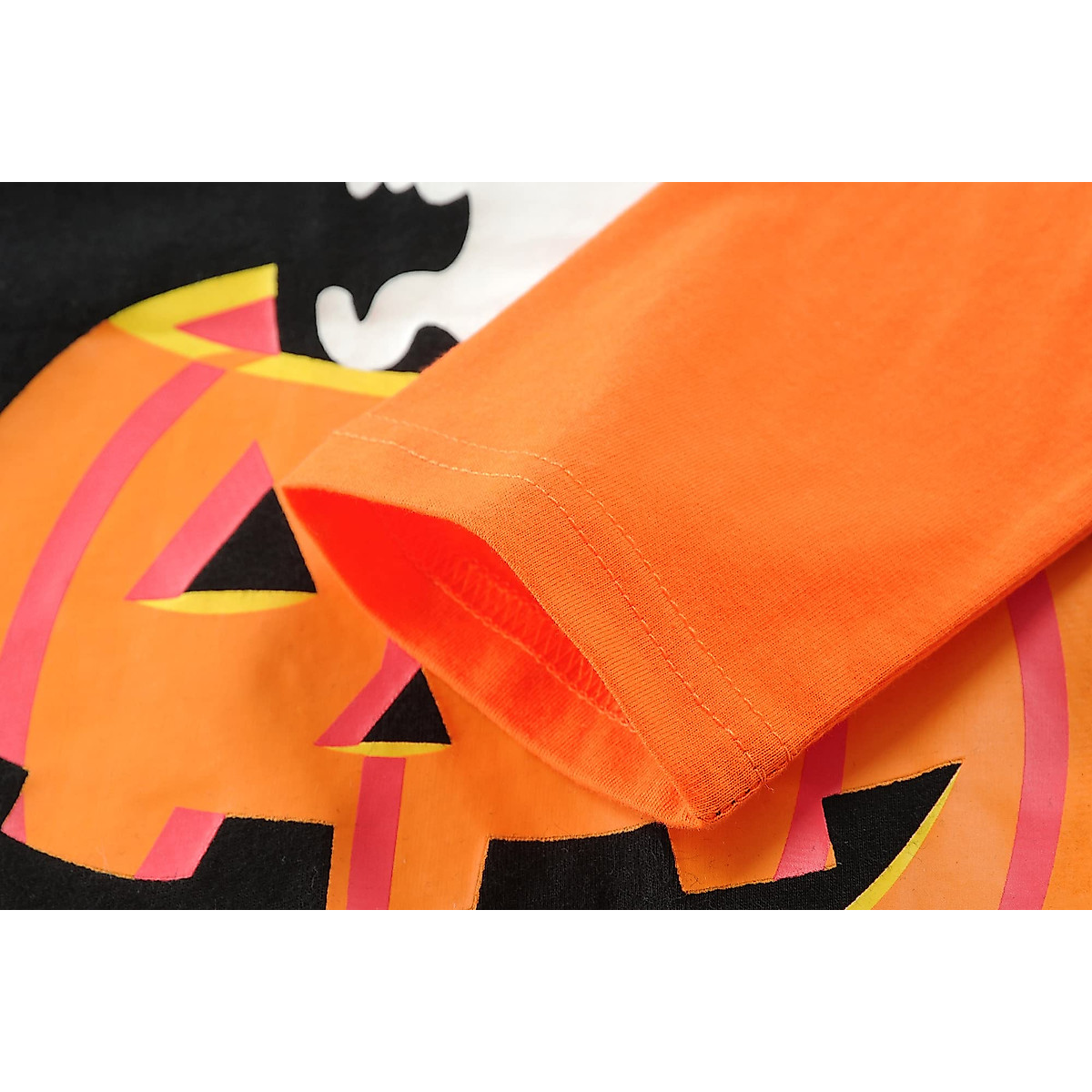 Halloween Shirts Little Boys Girls T-Shirts Glow in The Dark Ghost Long Sleeve Tees Kids Pumpkin Tops 10 11 Years