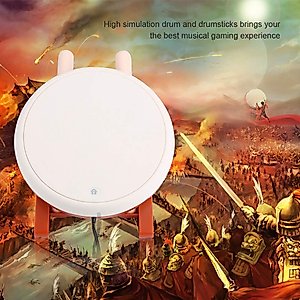 Socobeta Game Taiko Drum Portable Taiko Drum Kit with Drumstick with Stand Compatible with PS4 Game Console