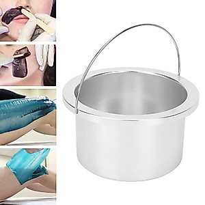 Wax Pot,Portable Wax Melting Inner Pot Depilatory Machine Pot Waxing Warmer Replacement Pot for Hair Remover Machine Wax Warmer Replacement Tin Inner Pot Portable Hair Removal Waxing Bowl