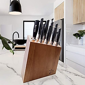 Zelite Infinity Knife Block Set (9-pc), Kitchen Knife Set, Knife Sets for Kitchen with Block - German Knife Set in High Carbon Stainless Steel - INCL. 8 Professional Knife Set & Honing Steel 10 Inch
