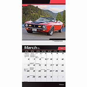 Mustang OFFICIAL 2022 7 x 7 Inch Monthly Mini Wall Calendar with Foil Stamped Cover, Ford Motor Muscle Car