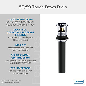 Gerber Plumbing Touch Down Drain Assembly