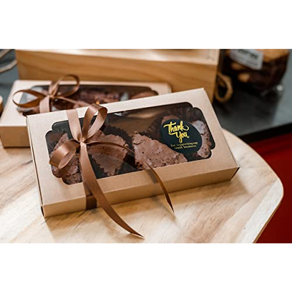 2 Inch Thank You Stickers Small Business - 500 Round Labels with 4 Designs – Black Stickers Roll with Gold Font Thank You - Waterproof Packaging for Business Boutiques Retailers