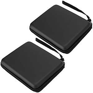 2Pcs Carrying Case for 2DS Console, EVA Hard Shell Carrying Case Portable Bag with Lacing for 2DS Console and Accessories(Black) [video game]