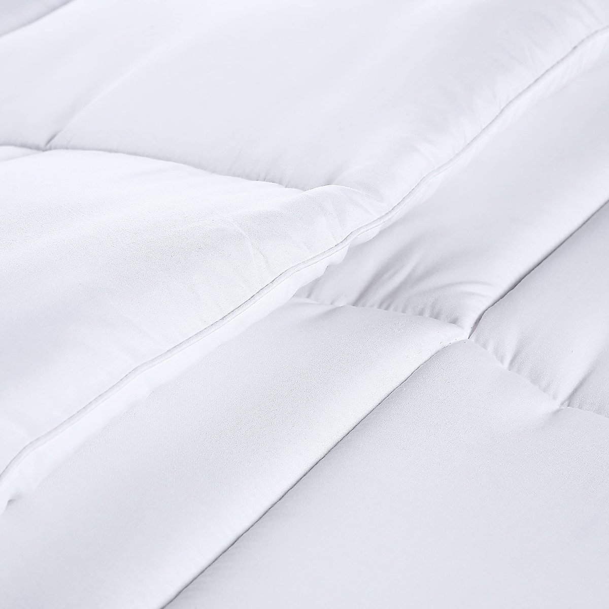 Utopia Bedding Comforter Duvet Insert - Quilted Comforter with Corner Tabs - Box Stitched Down Alternative Comforter (Twin, White)