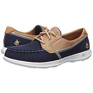 Skechers Women's Go Walk Lite-15430 Boat Shoe,navy,10 M US