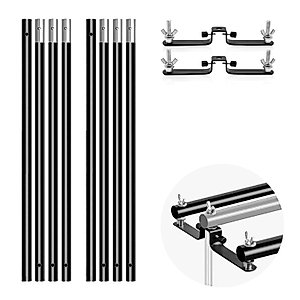 LimoStudio [2-Set] 10 ft Wide Crossbar, 4-Section/Triple Crossbar Mount, 2-Piece Set, Photography Lighting Muslin Backdrop Support Crossbar, Wide Compatibility, AGG3295