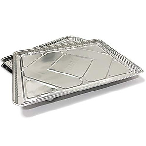 Bull Outdoor Products 24268 Grease Tray Liner, Silver, 12 Pack, for 30" Bull Grills