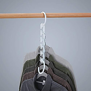 Multifunctional Magic Plastic Hanger Non-Slip Drying Rack to Save Space Household Wardrobe Storage Artifact Hanger Pack of 6