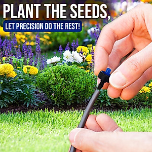 DripRack WHERE EVERY DROP MATTERS... Pressure Compensating Drippers (Pack of 100) - 2L/h Flow Rate by- Ideal for Home Gardens, Orchards, and Greenhouses