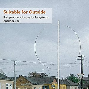 MLA-30+ Loop Antenna,0.5-30MHz Active Receiving Antenna,MLA-30 Plus Loop Antenna for HA SDR Short Medium Wave Radio,with 10m Feeder,Built-in Low Noise Amplifier,for Rooftop,Balcony