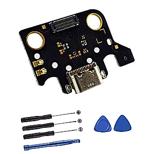 USB Charging Port Replacement for Samsung Galaxy Tab A7 T500 10.4" SM-T500 SM-T505 SM-T507 USB Type C Charging Port Flex Cable Dock Connector with Tools