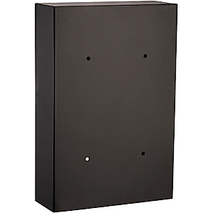 DEAYOU Wall Mount Mailbox, Steel Cover Metal Drop Box, Mail Box with Key Lock, Dropbox with Slot for Envelope, Home, Office Business, Decor, Black