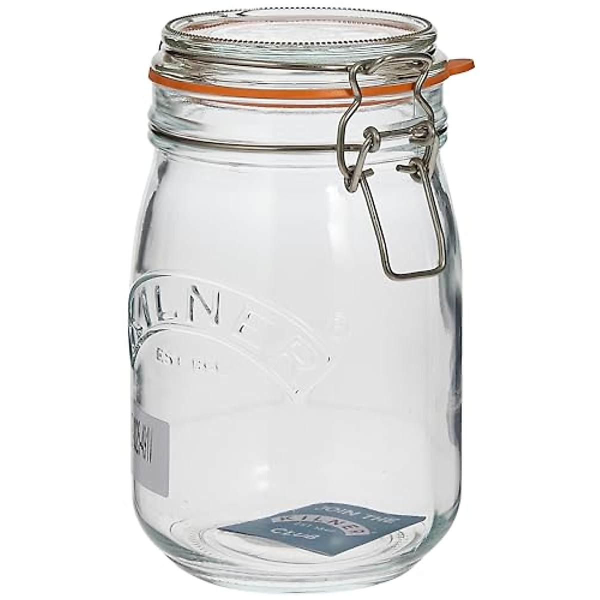 Kilner Round Clip Top Jar, 34-Fl Oz, 1 L