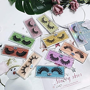 FARRED Wholesale Faux Mink Lashes Bulk 50 Boxes 10 Styles Eyelashes Volume Lashes 10 Portable Individual Boxes 10-20mm Mixed Natural Look Lash 3D False Eyelashes