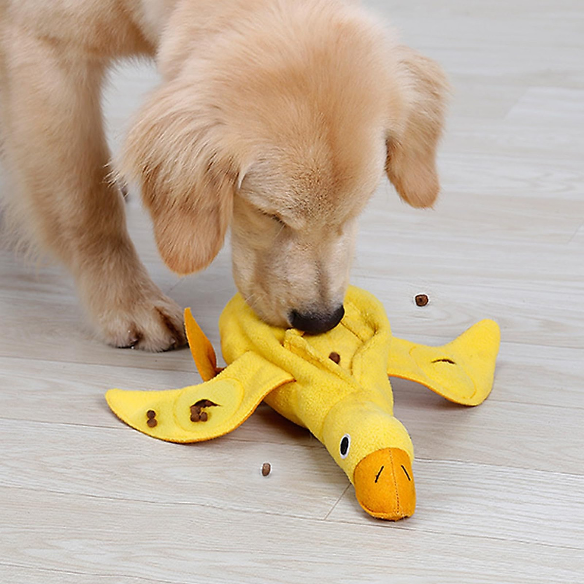 Plush Dog Toys Resistant Dog Chew Toys Duck Shape Squeaky-Dog Toys for Tug of War Small Puppy and Medium Dog Toys Puppy Dog Chew Toy Cute Duck Shape Plush Squeaky-Dog Toy Nice Home Gift for Pets