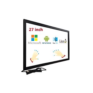 DeYoWo 27 Inch Interactive 10 Points Infrared IR Touch Screen Overlay Frame Free Driver