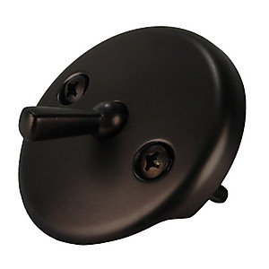 Bathtub Tub Replacement Drain Trim Kit - Oil Rubbed Bronze Finish, Trip Lever Drain Type, Stainless Steel Drain Cover, Copper Body, Zinc Lever Plate By Plumb USA