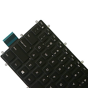 AUTENS Replacement Keyboard for Dell Inspiron 5368 5378 5370 5379 5568 5578 5579 7368 7370 7373 7375 7378 7460 7466 7467 7560 7569 7570 7572 7573 7579 Laptop No Frame (Backlight)