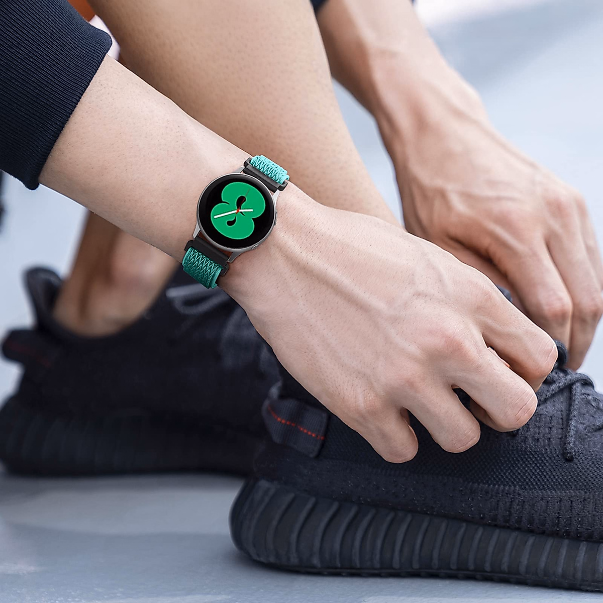 Charlam 6 Pack Stretchy Bands Compatible with Samsung Galaxy Watch 7 6 5 4 40mm 44mm Band,Galaxy 5 Pro 45mm, Galaxy Watch 6 4 Classic Band, Acitve 2/Galaxy Watch 3 41mm,20mm Sport Elastic Nylon Band,D