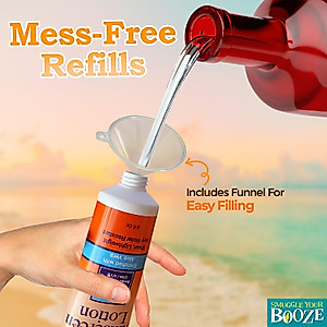 Smuggle Your Booze SPF30 Sunscreen Tube Bottles for Cruise - 10oz Leak-Proof Fake Hidden Plastic Empty Flask Liquor Disguise for Women | 5 Tamper-Proof Seals | Flasks for Cruises Ships, Beach, Concert