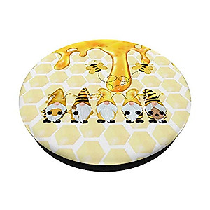 Cute Gnomes Funny Halloween Bumble Bee Gnomes Gifts PopSockets PopGrip: Swappable Grip for Phones & Tablets